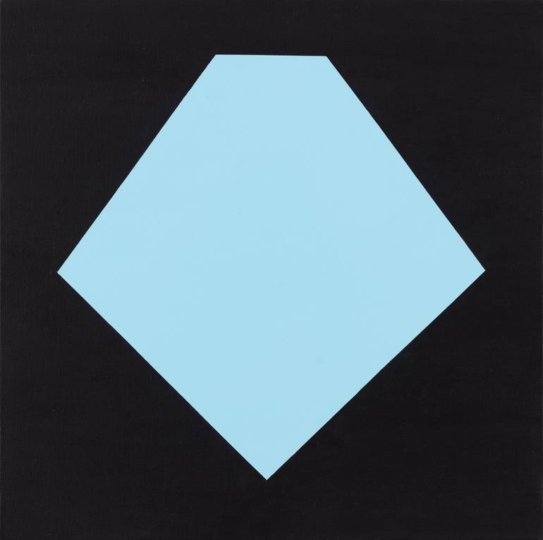 Blue Pentagon Painting by Julie Umerle | Saatchi Art