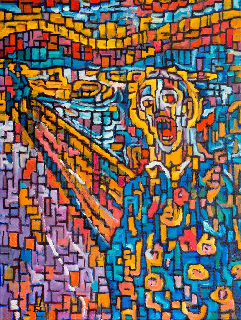 The Scream Painting by Chong Fu | Saatchi Art