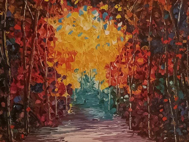 Gorgeous Pathway Painting by Neylton Nascimento | Saatchi Art