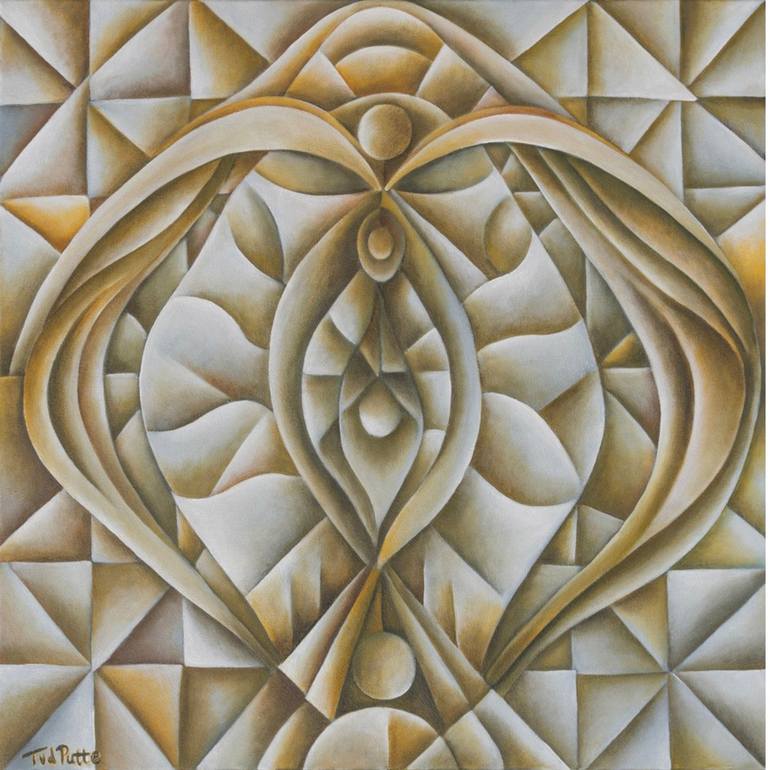 Aeolian Bedforms Painting by Tessel Van der Putte | Saatchi Art