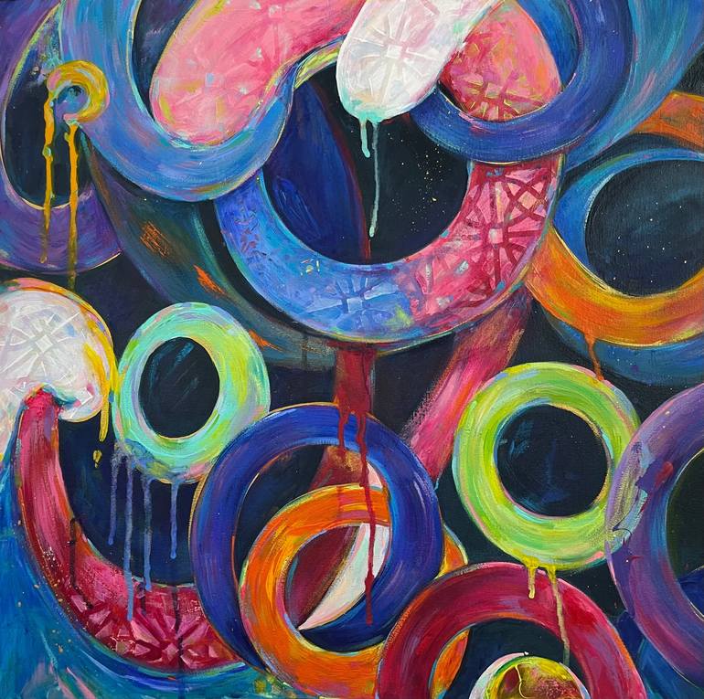 Rush Hour. Abstract formes. Painting by Marina Mark | Saatchi Art