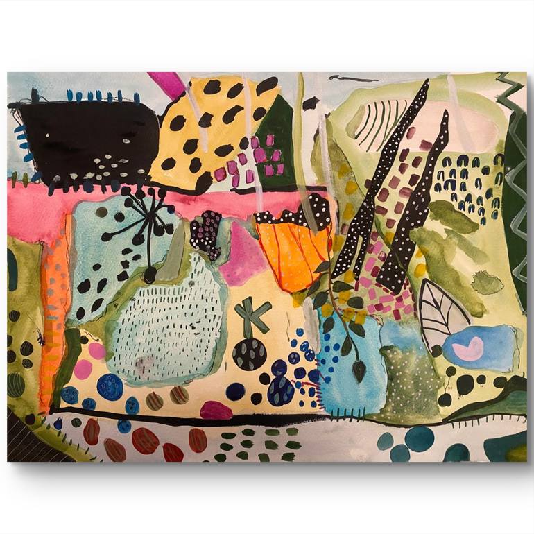 Garden of Quiet Wonder Painting by Elaine Wrogemann | Saatchi Art Canada