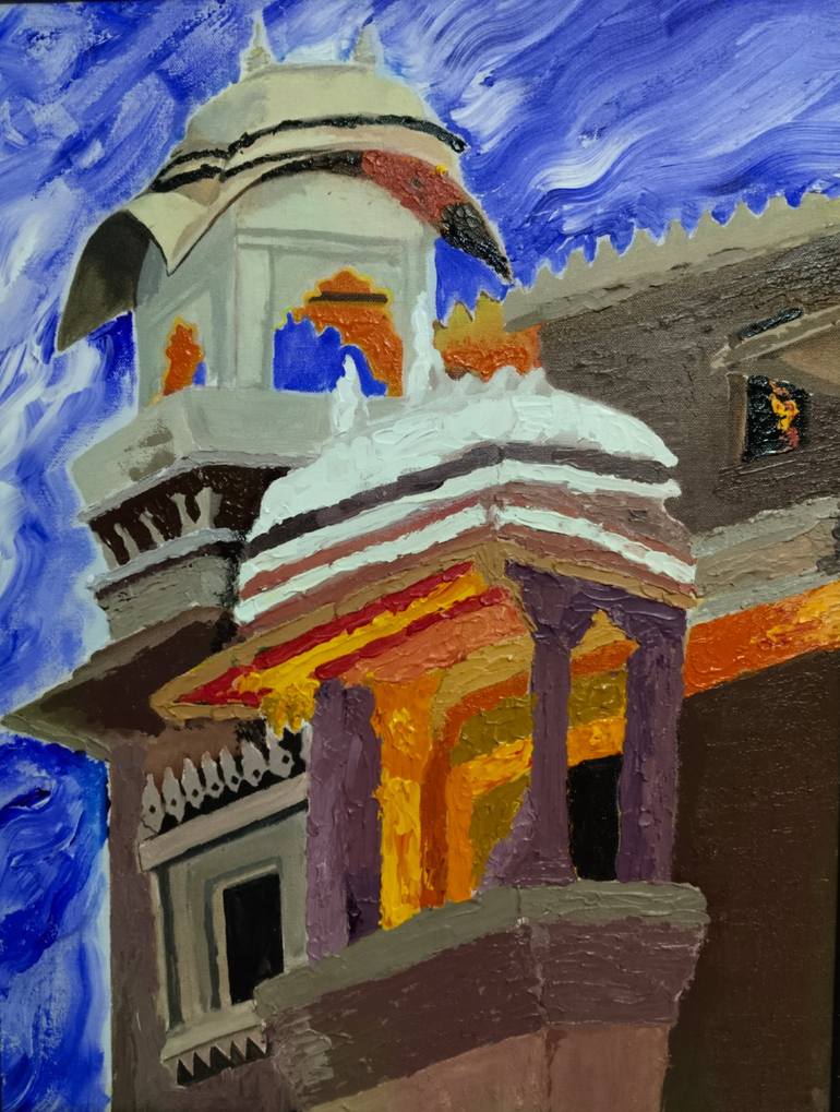 The Haveli Painting by Isha Pandya | Saatchi Art