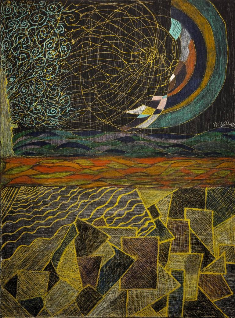 The Earth transformation Painting by Waseem Sallam | Saatchi Art