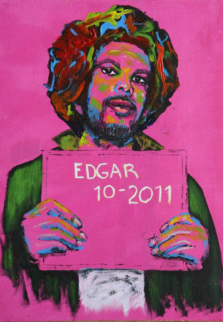 Edgar (Self Portait) Painting by Edgar Garcia | Saatchi Art