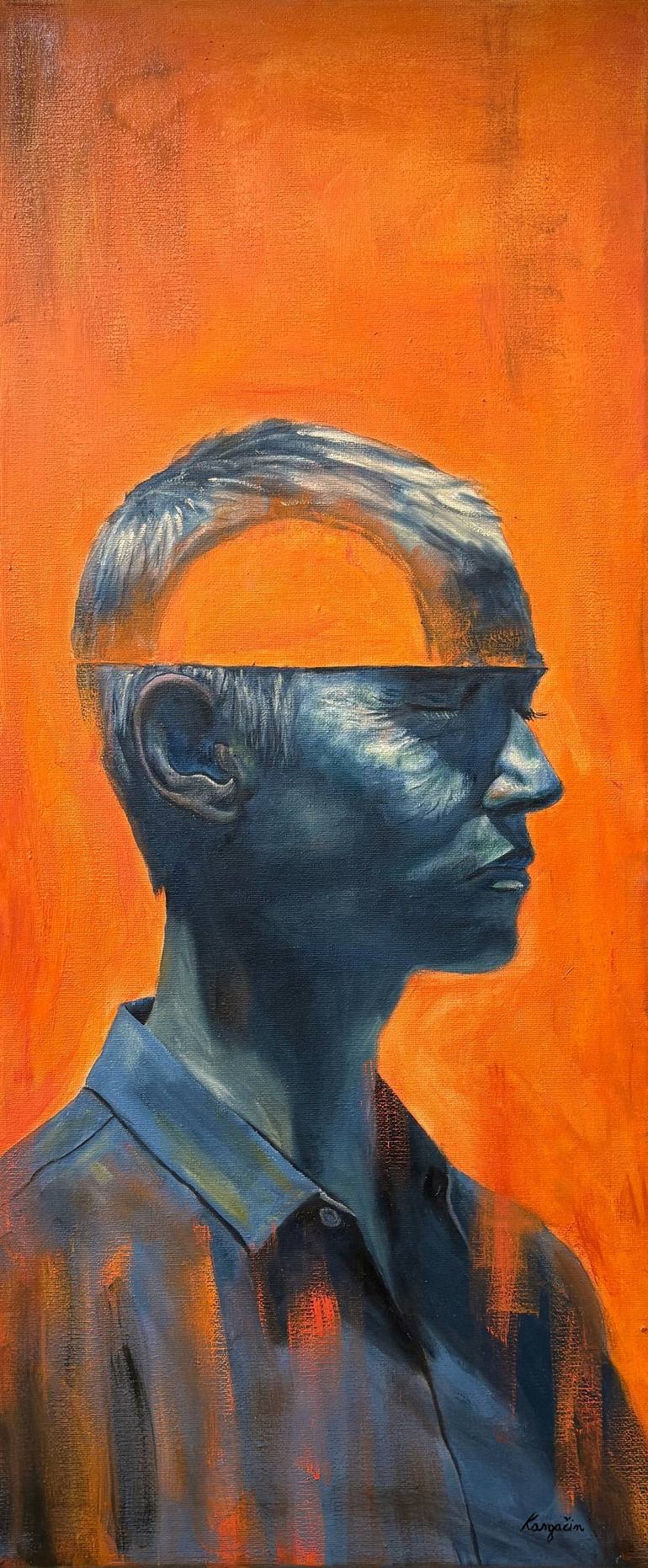 Surreal Profile Painting by Kresimir Kargacin | Saatchi Art