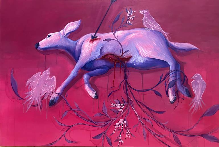 Devame me Painting by Ariel Alcalde | Saatchi Art