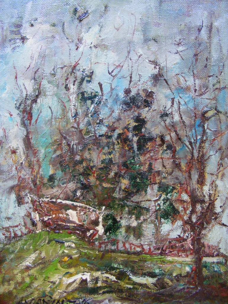 Rural abstract. Painting by Arturs Agadzanjans | Saatchi Art