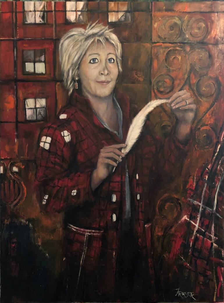 THE SCRIBE Painting by Steve Fraser | Saatchi Art