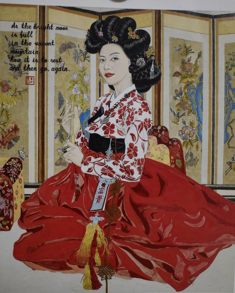 Gisaeng of Joseon 2 Painting by Soo-hee Kim | Saatchi Art