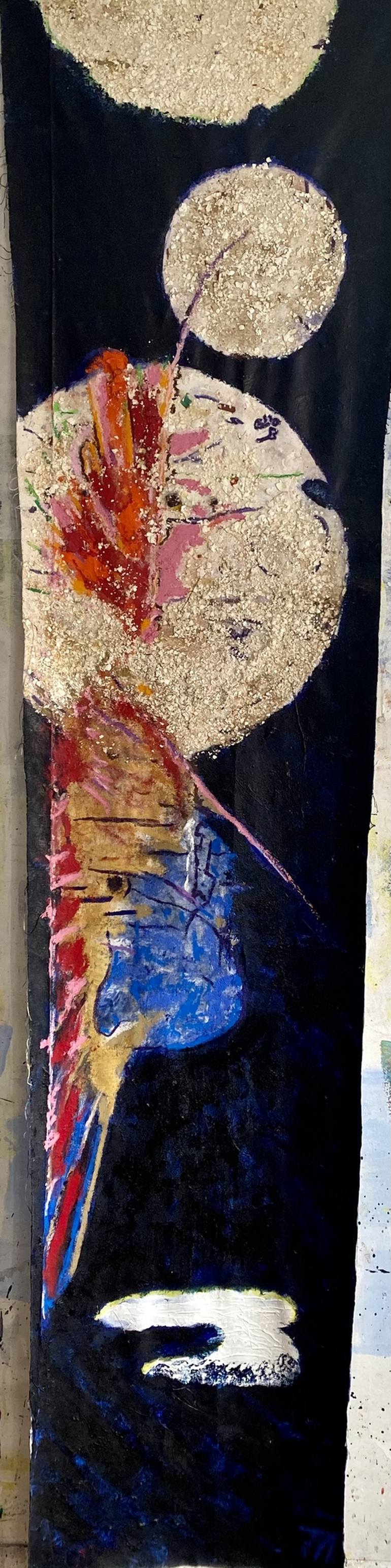 Warrior & the Orbs. Painting by Todd Monaghan | Saatchi Art