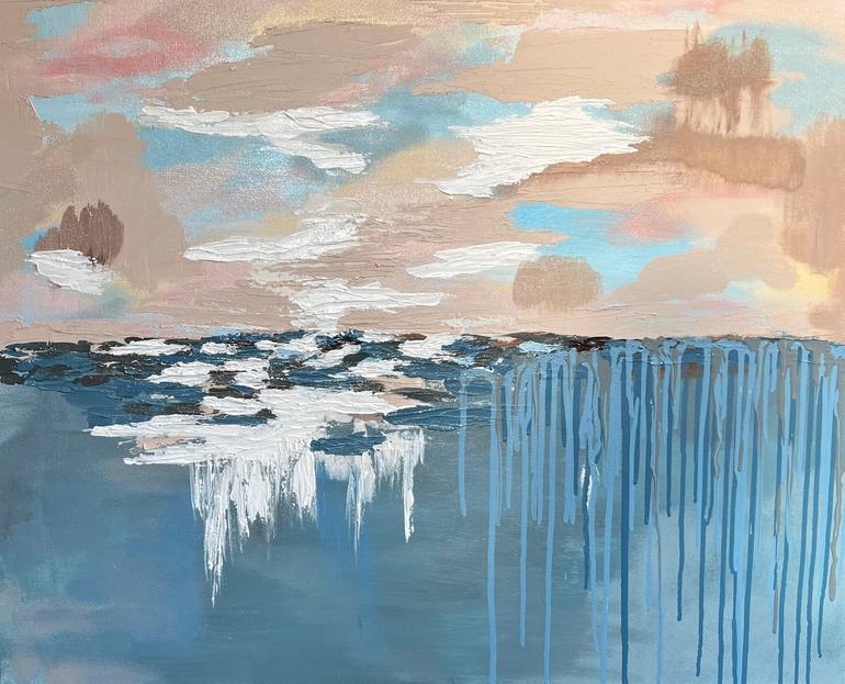 “The Ripple of Stillness” Painting by Kseniia Velikanova | Saatchi Art