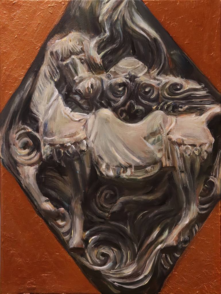 Glazed Steeds and Saddles Painting by Hoho Kuo | Saatchi Art