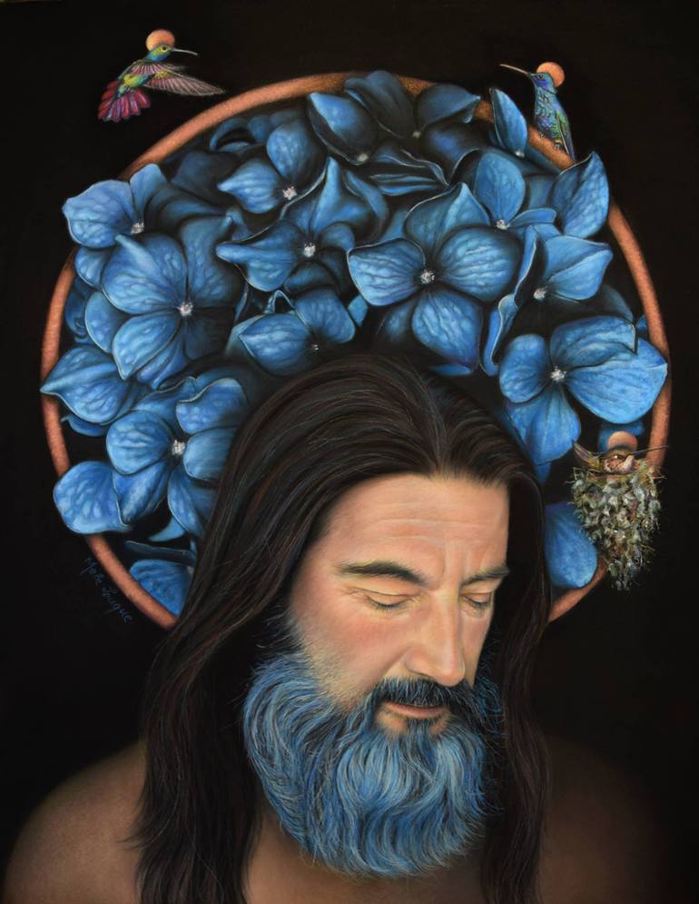 Profondo Blu Painting by Mela Luque | Saatchi Art