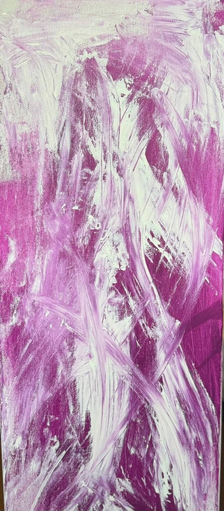 Extra White Violet Painting by Laura Brik | Saatchi Art