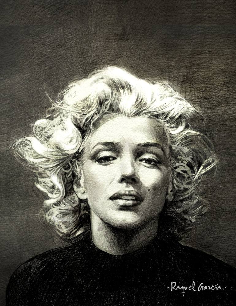 Marilyn Monroe Drawing by Raquel García | Saatchi Art