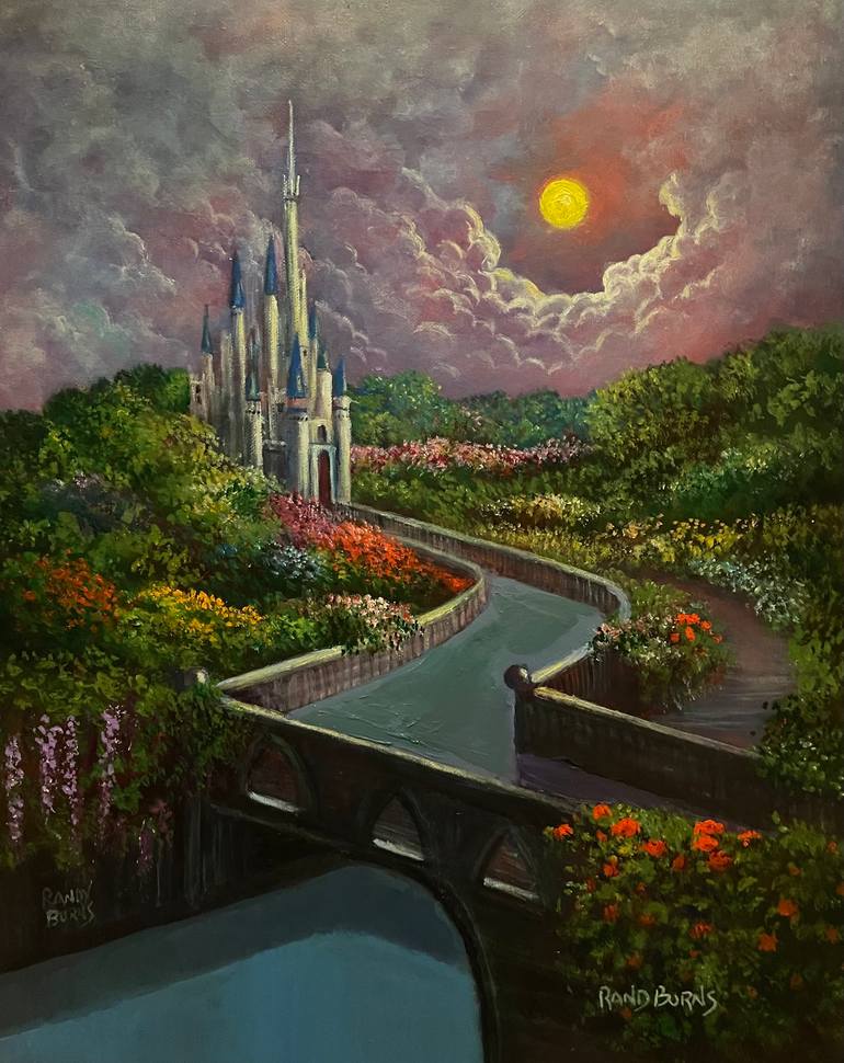 Dream Castle Painting by Randy Burns | Saatchi Art