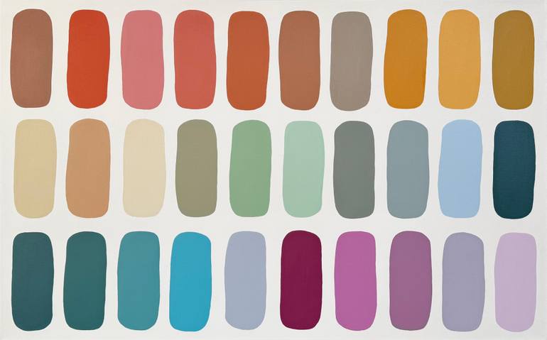 Jelly Beans III Painting by Elena Alexander | Saatchi Art