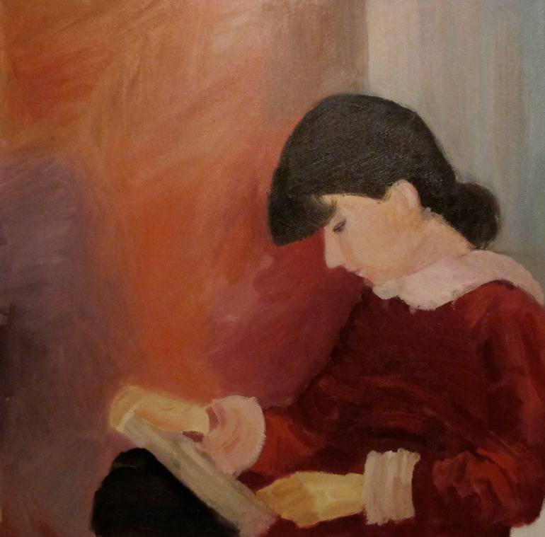 Clementine at christmas Painting by Alexandra Leconte | Saatchi Art