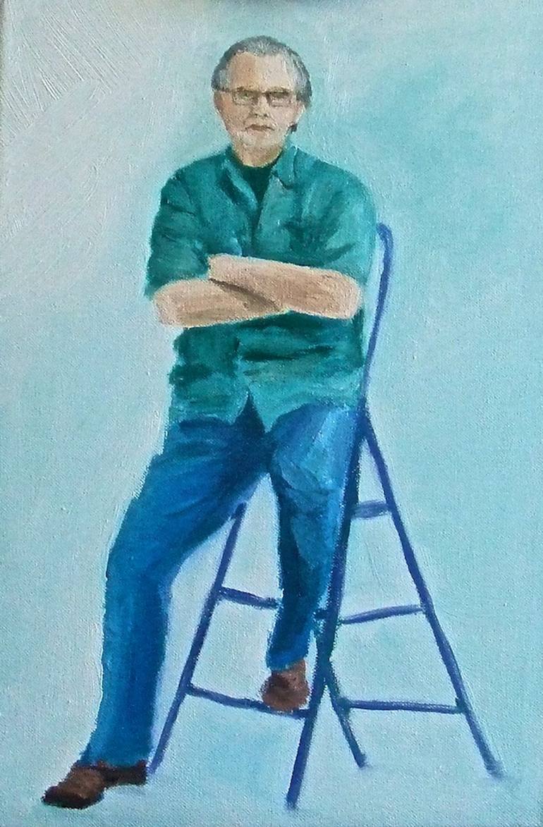 Tim (the photographer) Painting by Alexandra Leconte | Saatchi Art