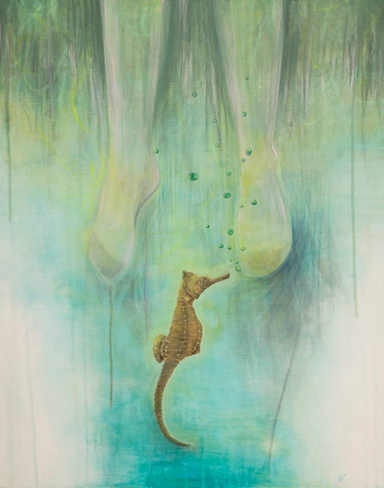 First Kiss Painting by Bonnie Durham | Saatchi Art