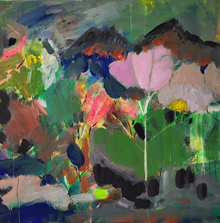 Garden View Painting by Tanja Vetter | Saatchi Art
