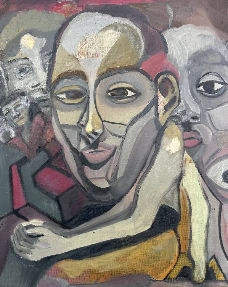 Unspoken Conversation Painting by Vitalii Fedshi | Saatchi Art