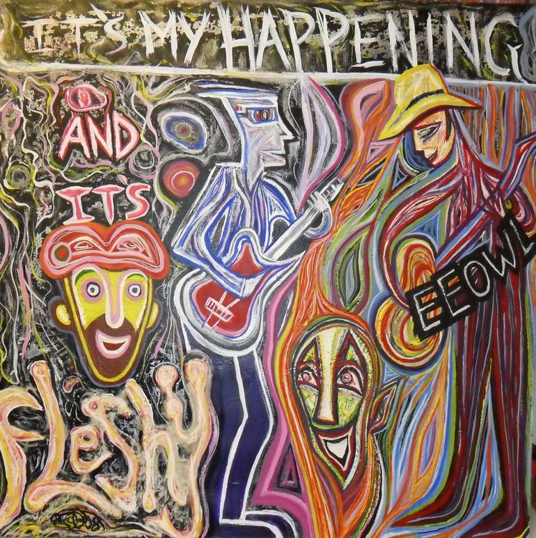 THE FLESH HAPPENING Painting by Ted MacRorie | Saatchi Art