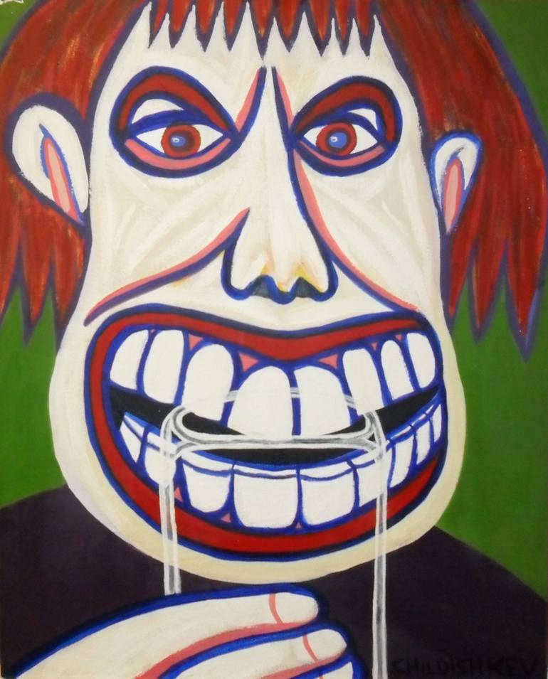 KEV BIG GOB Painting by Ted MacRorie | Saatchi Art