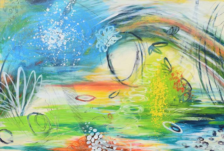 Spring Wetland Painting by Stephen Yates | Saatchi Art