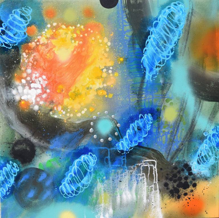 Cosmic Adventure VIII Painting by Stephen Yates | Saatchi Art