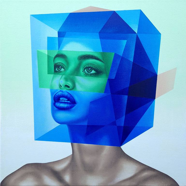 Vidriera Painting by Adrian González Torres | Saatchi Art