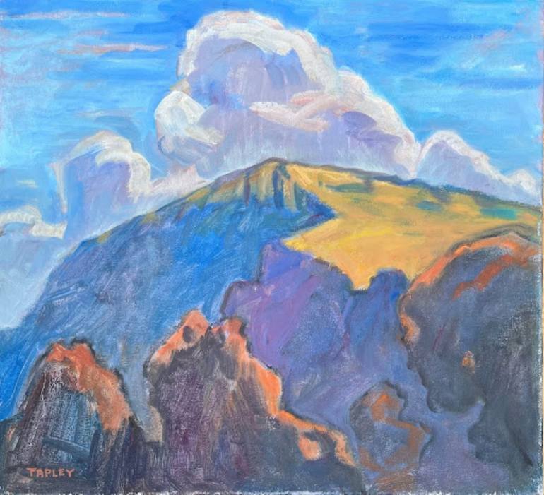 Big Cloud over Coyote Hills Painting by George Tapley | Saatchi Art
