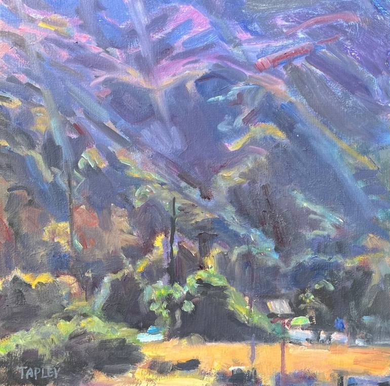 Purple Shadows Painting by George Tapley | Saatchi Art