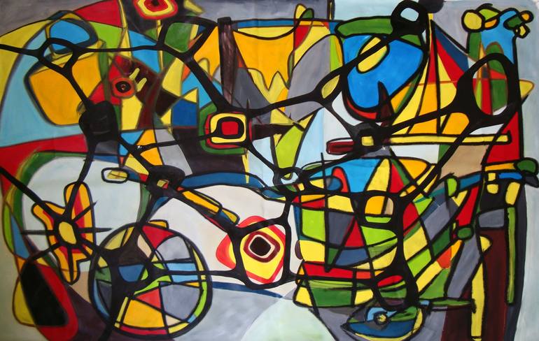 City Walk Painting by Jorge Cejudo | Saatchi Art