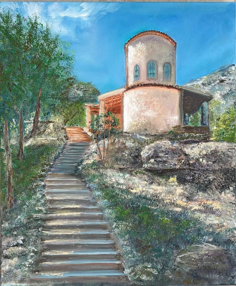 Pilgrims Beacon Painting by Olga Minasyan | Saatchi Art