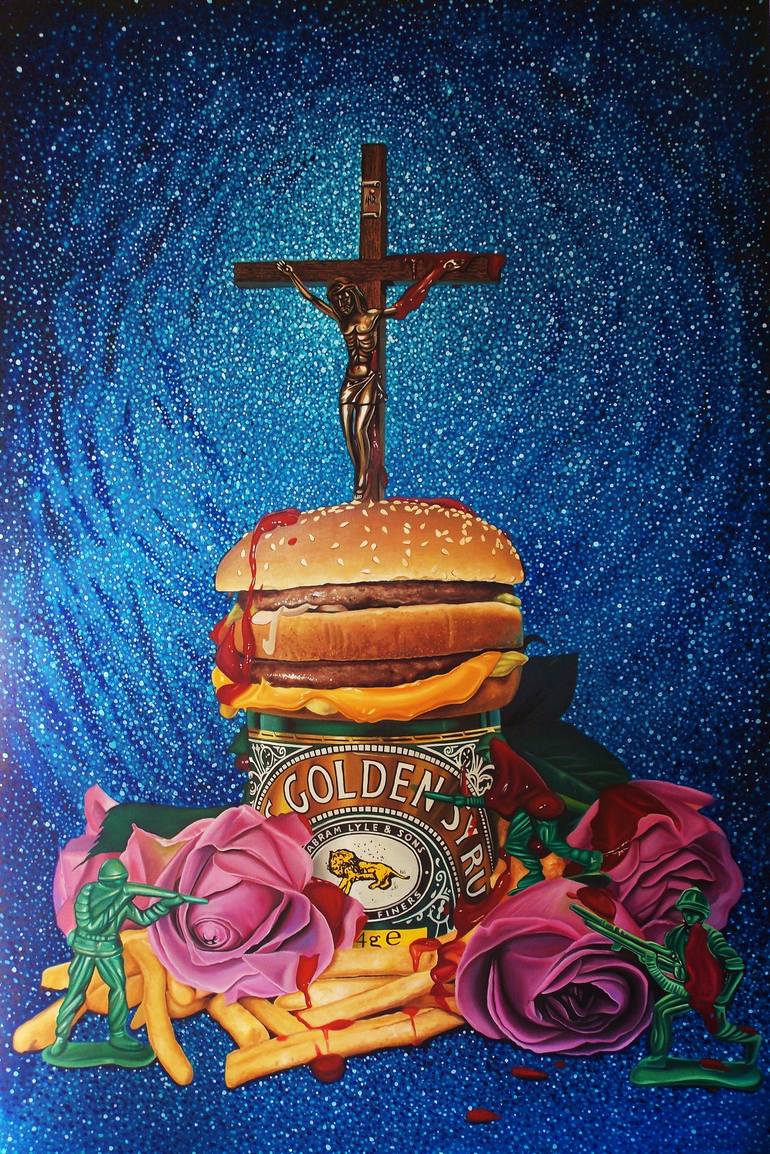 Golgotha Painting by Daniel Edwards | Saatchi Art