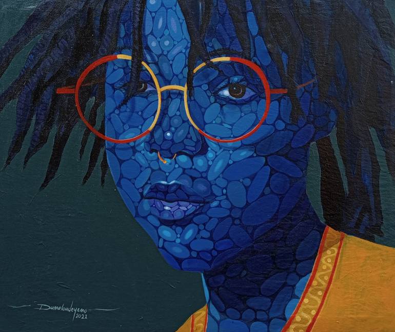 Dada(Natural dread) Painting by Damola Adeyemo | Saatchi Art