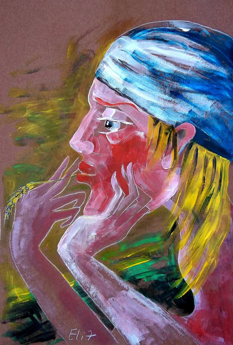 RUTH of MOAB Painting by Elisheva Nesis | Saatchi Art
