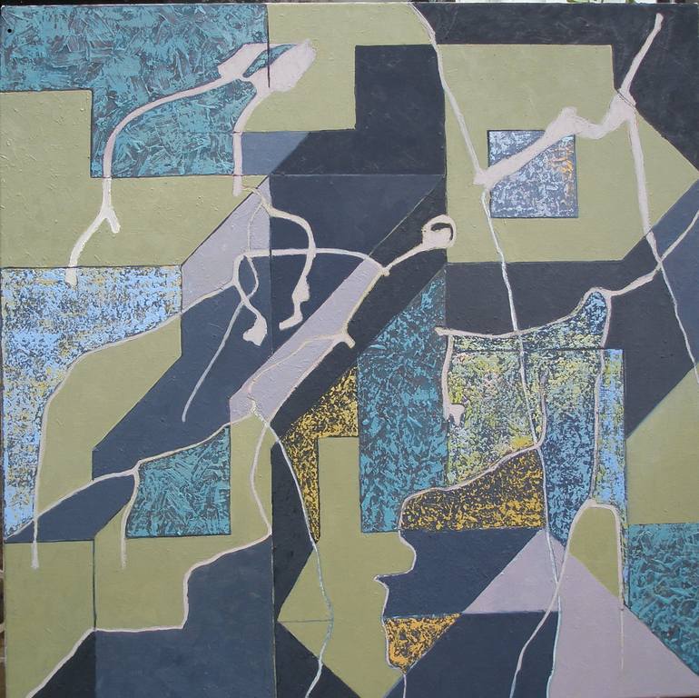 Beech Tree Through Varifocals Painting by Lisa Carruthers | Saatchi Art