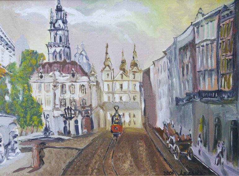 Lviv Painting by Zoriana Pavlyshyn | Saatchi Art