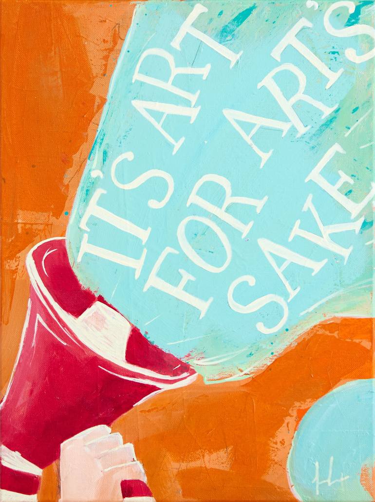 Art for Art's Sake Painting by Francesca Laude | Saatchi Art