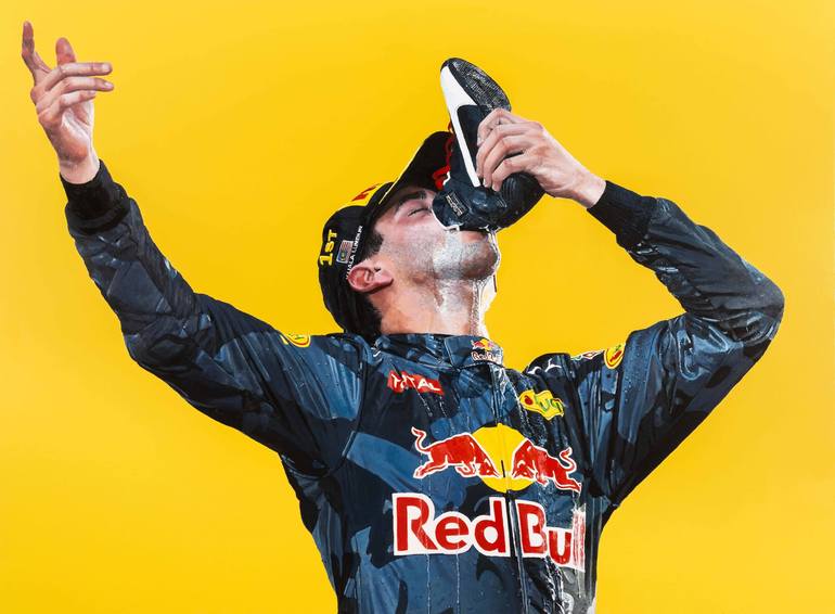 Daniel Ricciardo 16 | Red Bull | F1 Painting by James Stevens | Saatchi Art