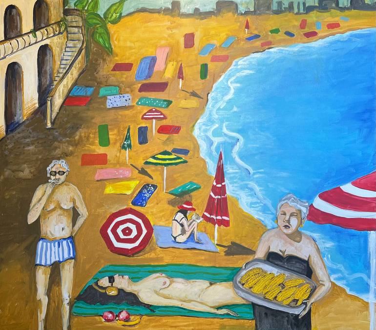 SEASIDE MEMORIES Painting by Sofia Aptsiauri | Saatchi Art