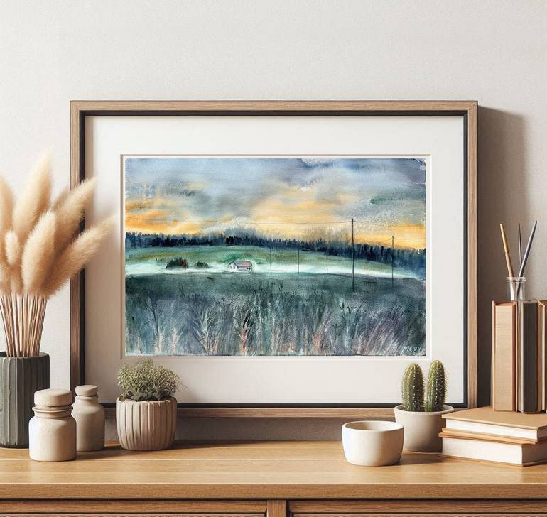 Whisper of the Fields at Sunrise Painting by Katerina Morozova ...