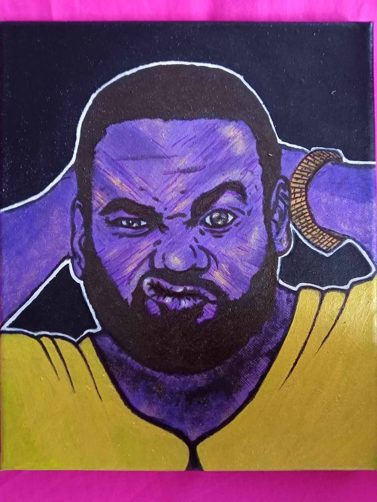 Raekwon The Purple Chef Painting by Frederic Martel | Saatchi Art