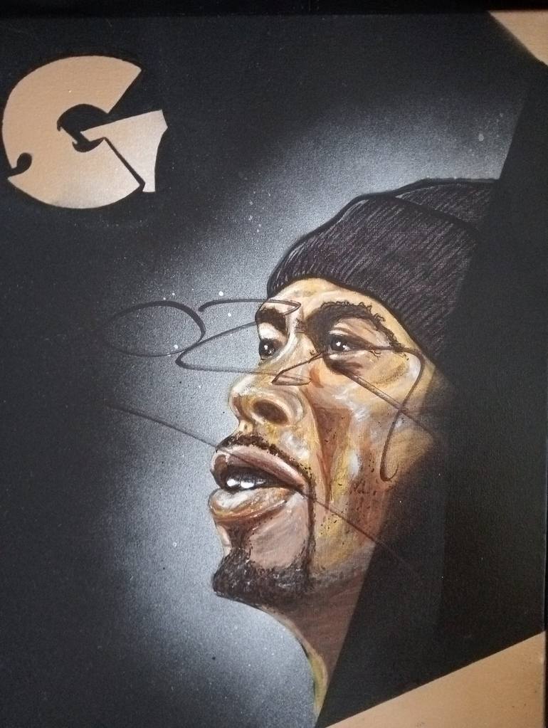 GZA The Genius Painting by Frederic Martel | Saatchi Art