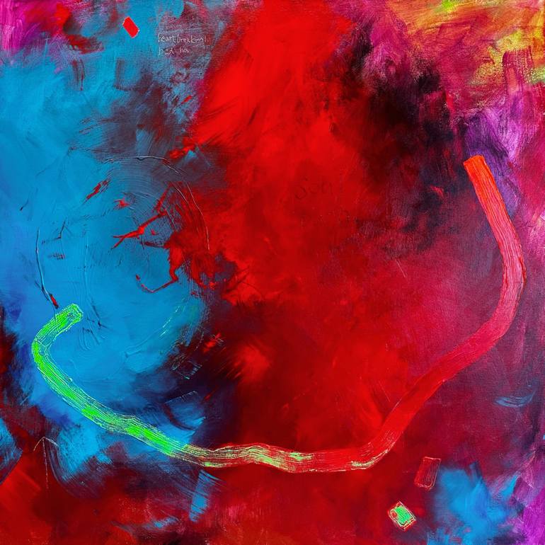 soul burn. Painting by Neryhs Wo | Saatchi Art