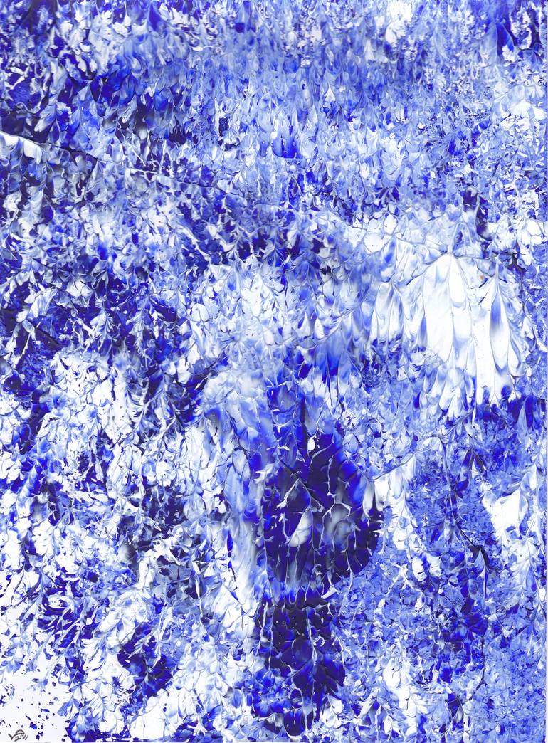 blue abstract Painting by D Vennemann | Saatchi Art