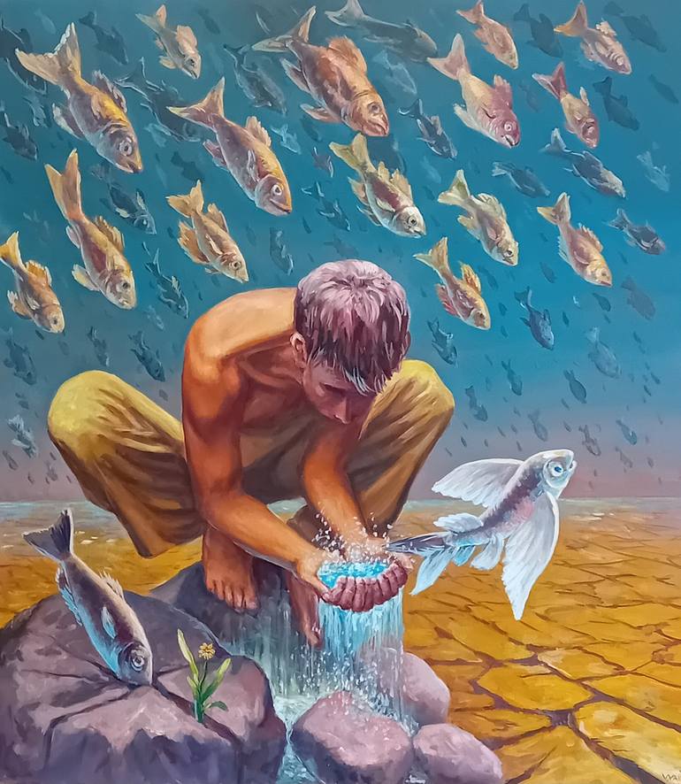 The Source Painting by Vilijus Vaisvila | Saatchi Art